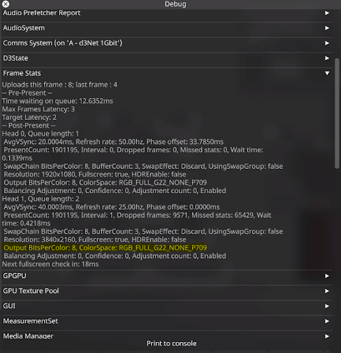How to check that your output is 10bit