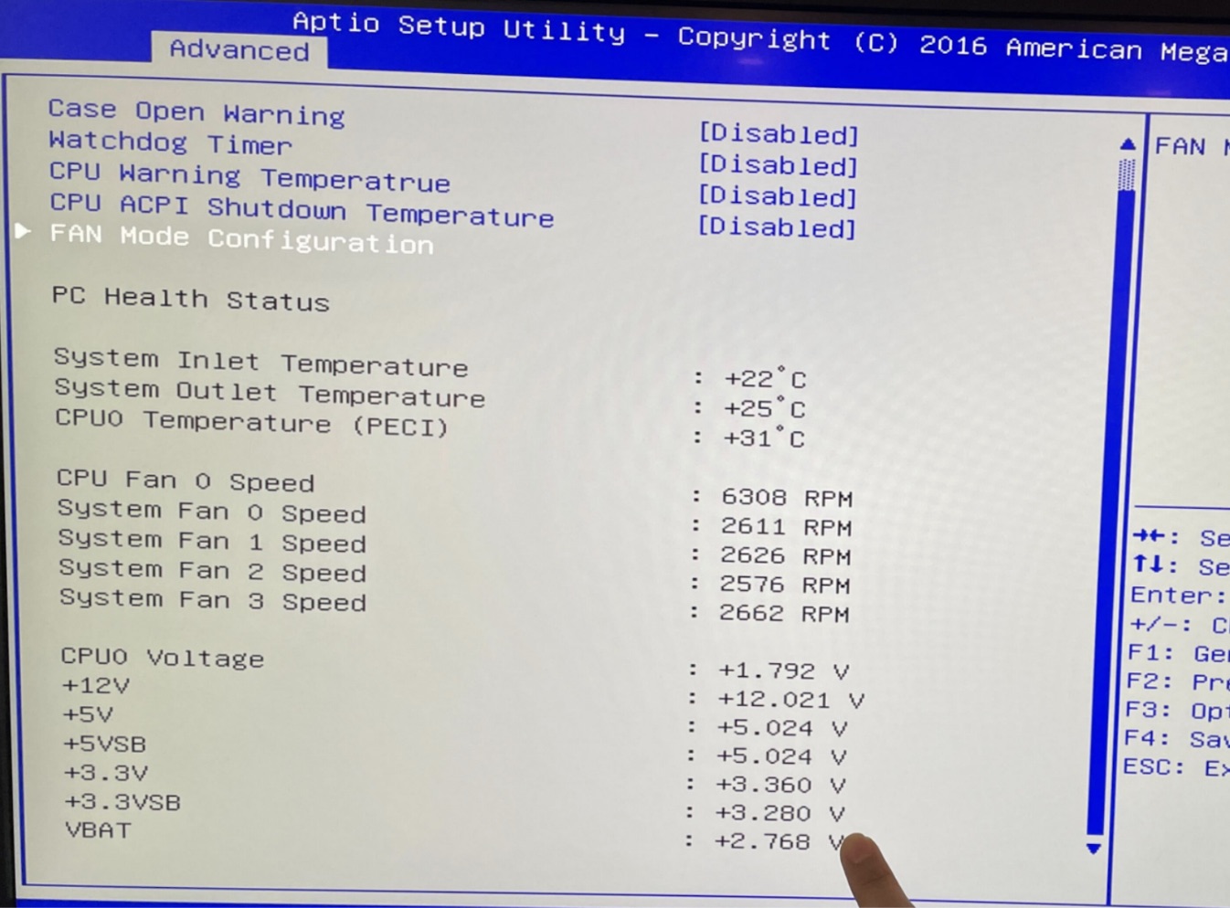 How to check CMOS(VBAT) voltage?